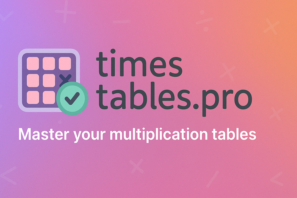 Times Tables Pro - Learn Multiplication Tables Online
